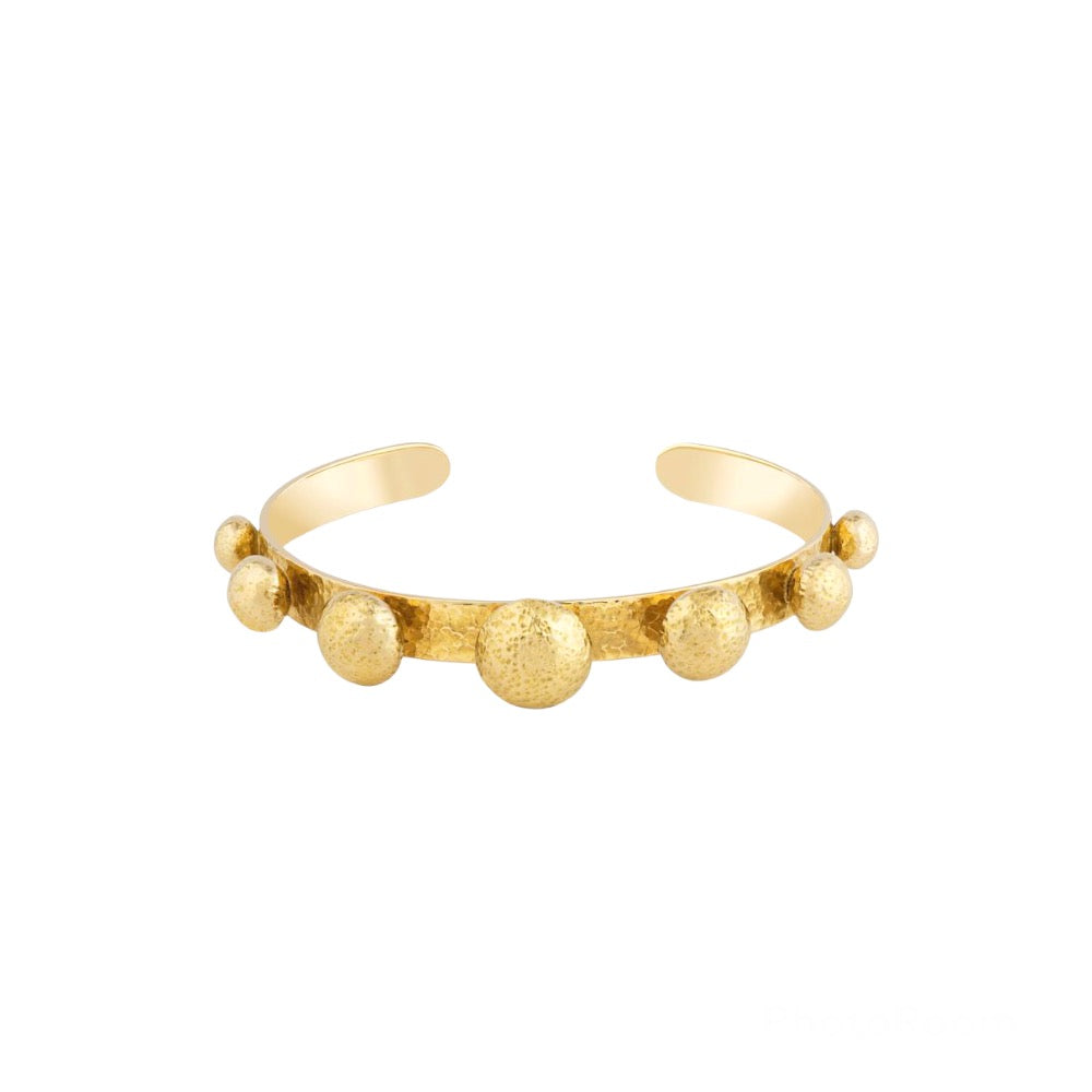 Hand Hammered Ball Bangle – Dima Jewellery