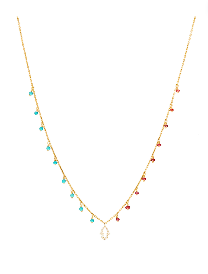 Hamsa Hand Charm Necklace – Dima Jewellery